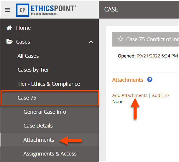 EthicsPoint: Case Management - Additional Files and Documentation
