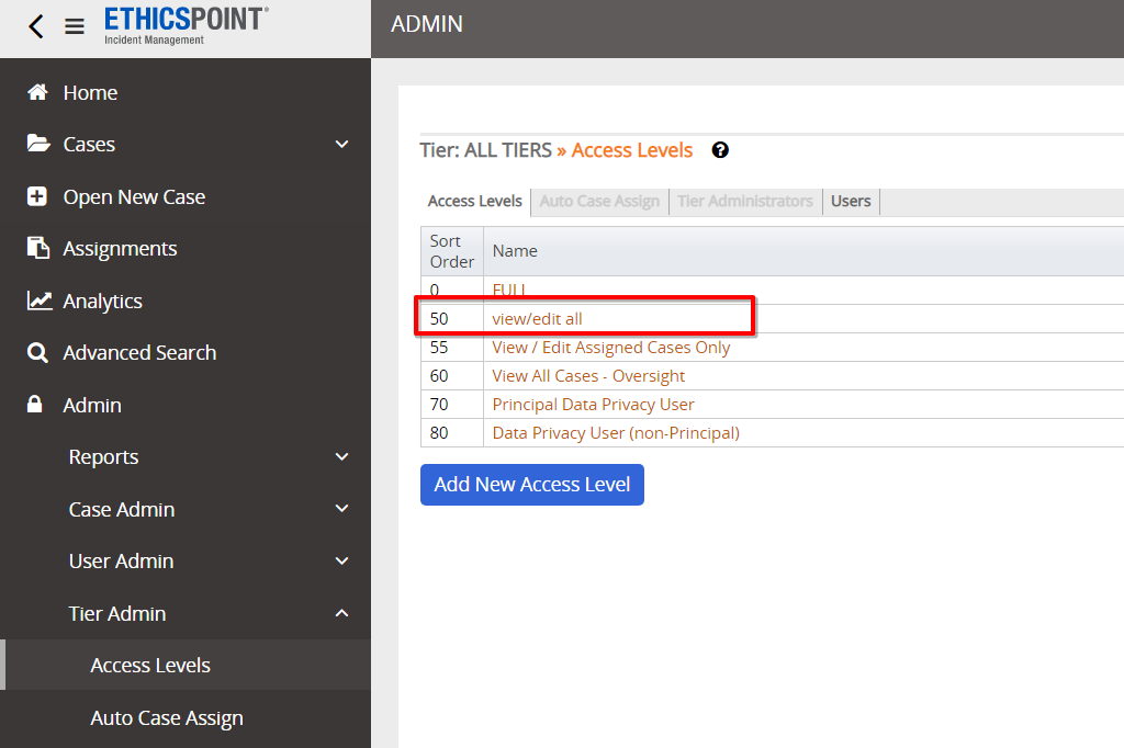 EthicsPoint: Granting Request Translation Permissions